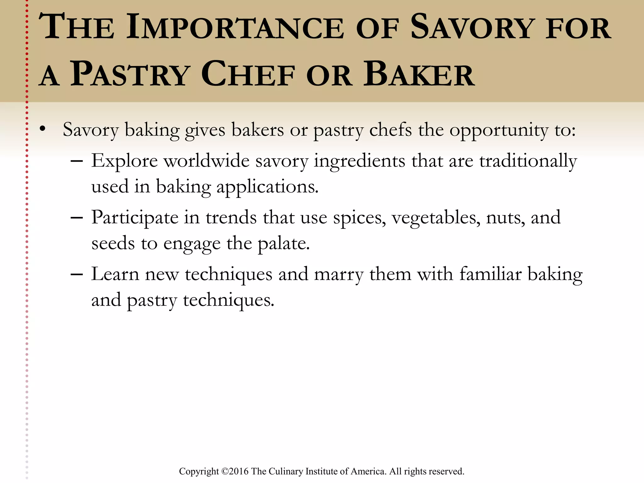 ch19: savory baking.pptx | Desserts and Baking | Food & Drink