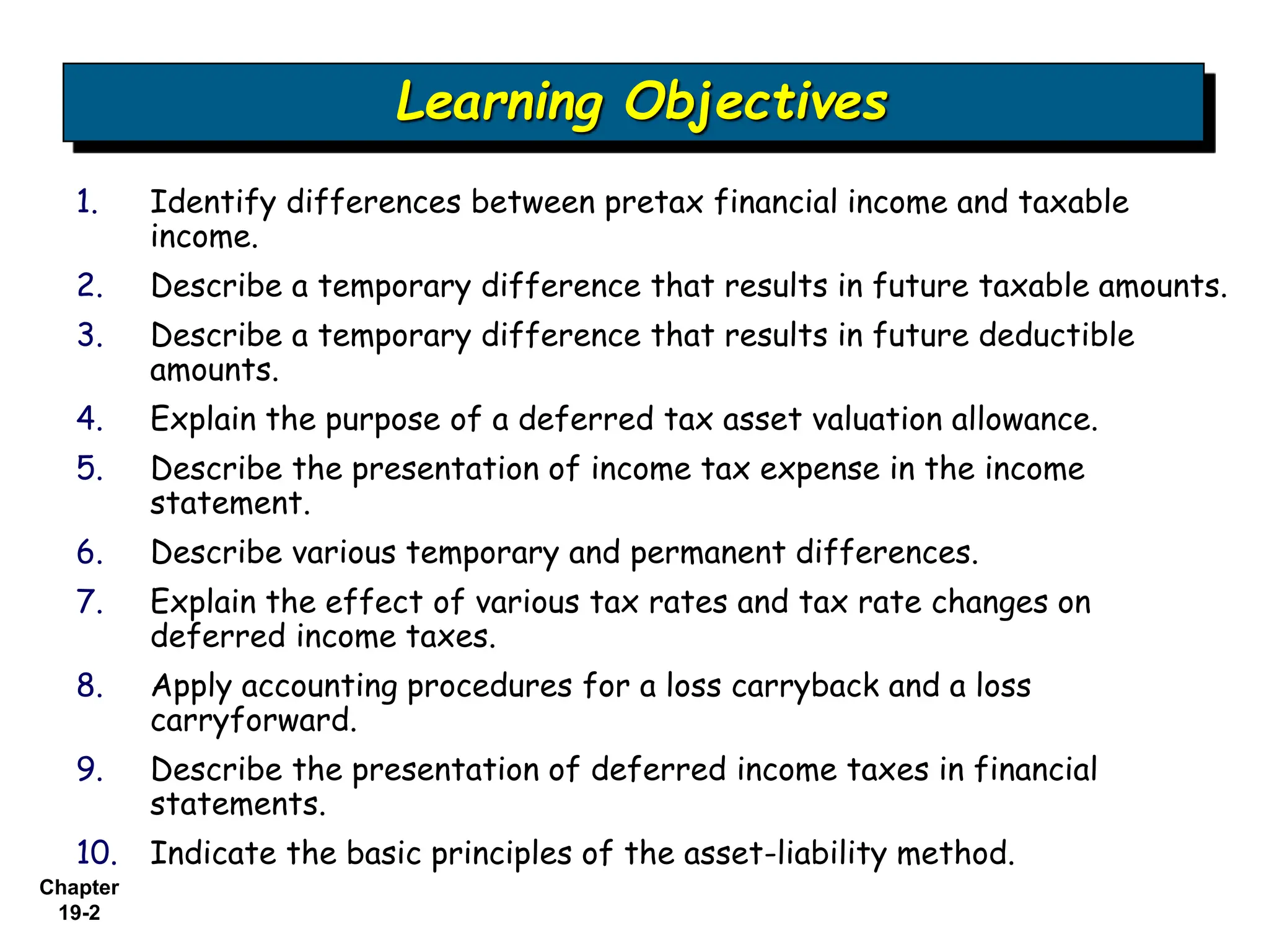accounting for income tax chapter 19 intermediATE ACCOUNTING | PPT