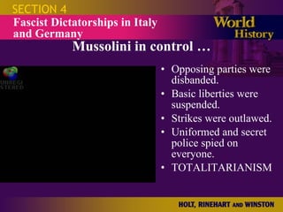Ch 19.4 mussolini | PPT