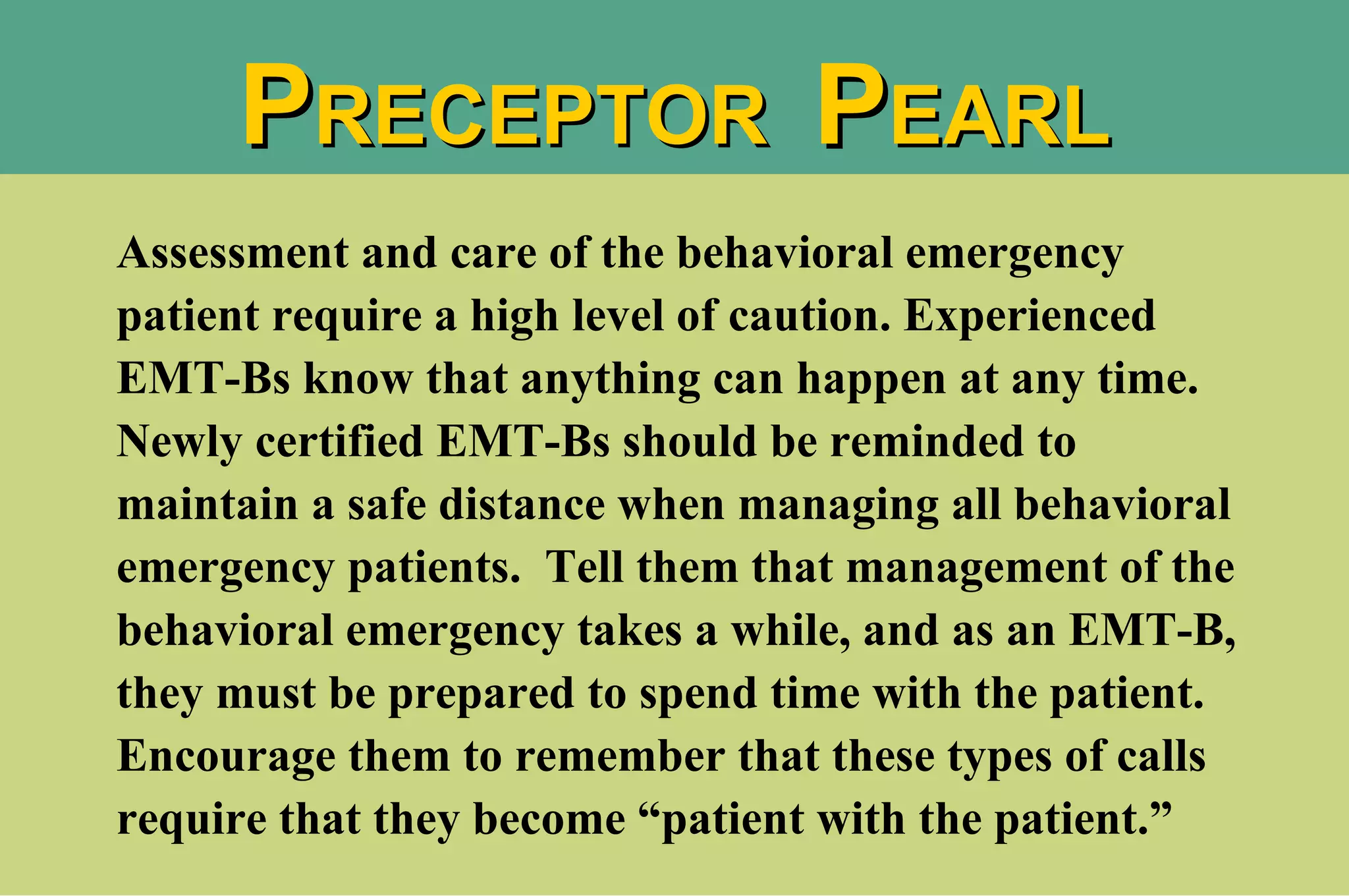 Behavioral Emergencies | PPT