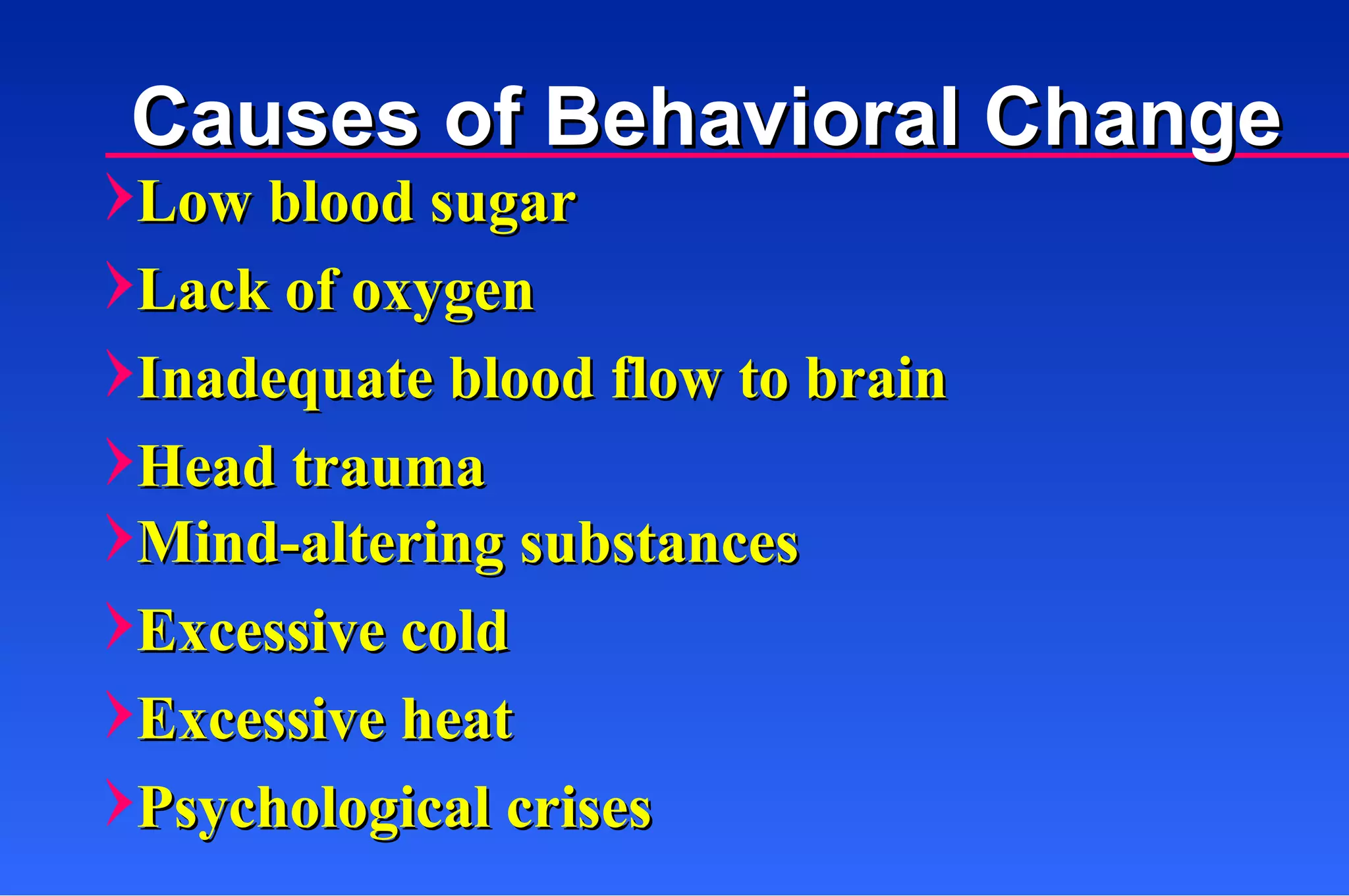 Behavioral Emergencies | PPT