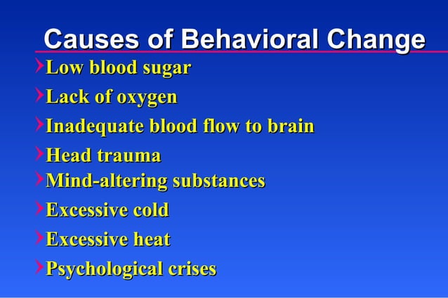 Behavioral Emergencies | PPT