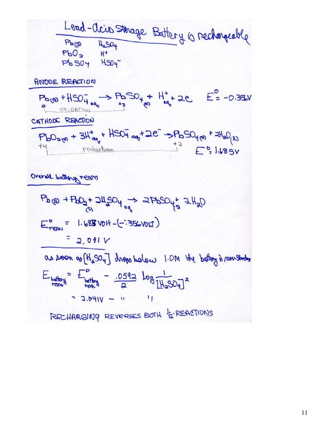 Ch19 notes electrochem complete 041913 | PDF