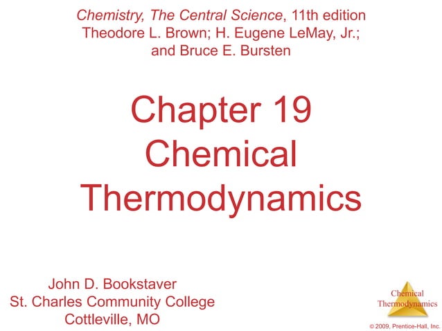 AP Chemistry Chapter 19 Outline | PPT