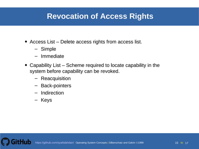 Operating System : Ch19 protection | PPT