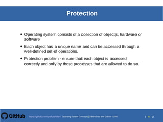 Operating System : Ch19 protection | PDF | Operating Systems | Computer Software and Applications