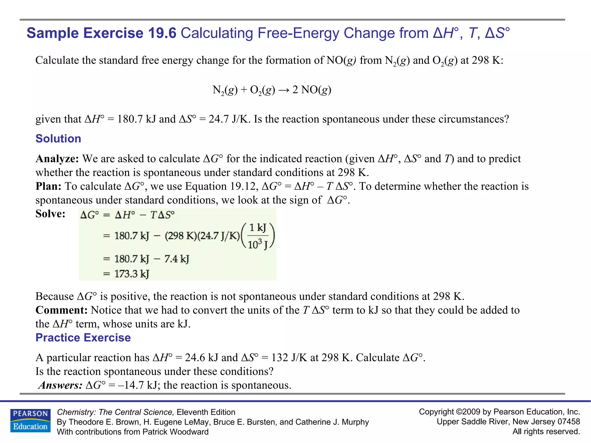 AP Chemistry Chapter 19 Sample Exercises | PPT | Chemistry | Science