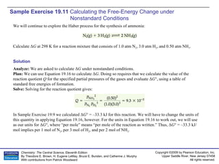 AP Chemistry Chapter 19 Sample Exercises | PPT | Chemistry | Science
