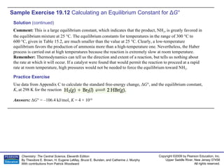 AP Chemistry Chapter 19 Sample Exercises | PPT | Chemistry | Science
