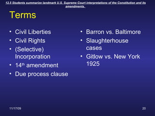 Ch 19 Sec 1 Civil Libertis | PPT