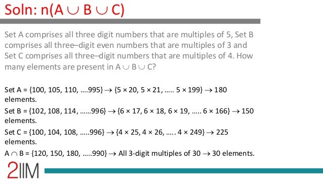 Set theory - Number of Elements 2