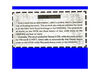 Ch 1 a how to read a stock table | PPT