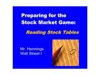 Ch 1 a how to read a stock table | PPT
