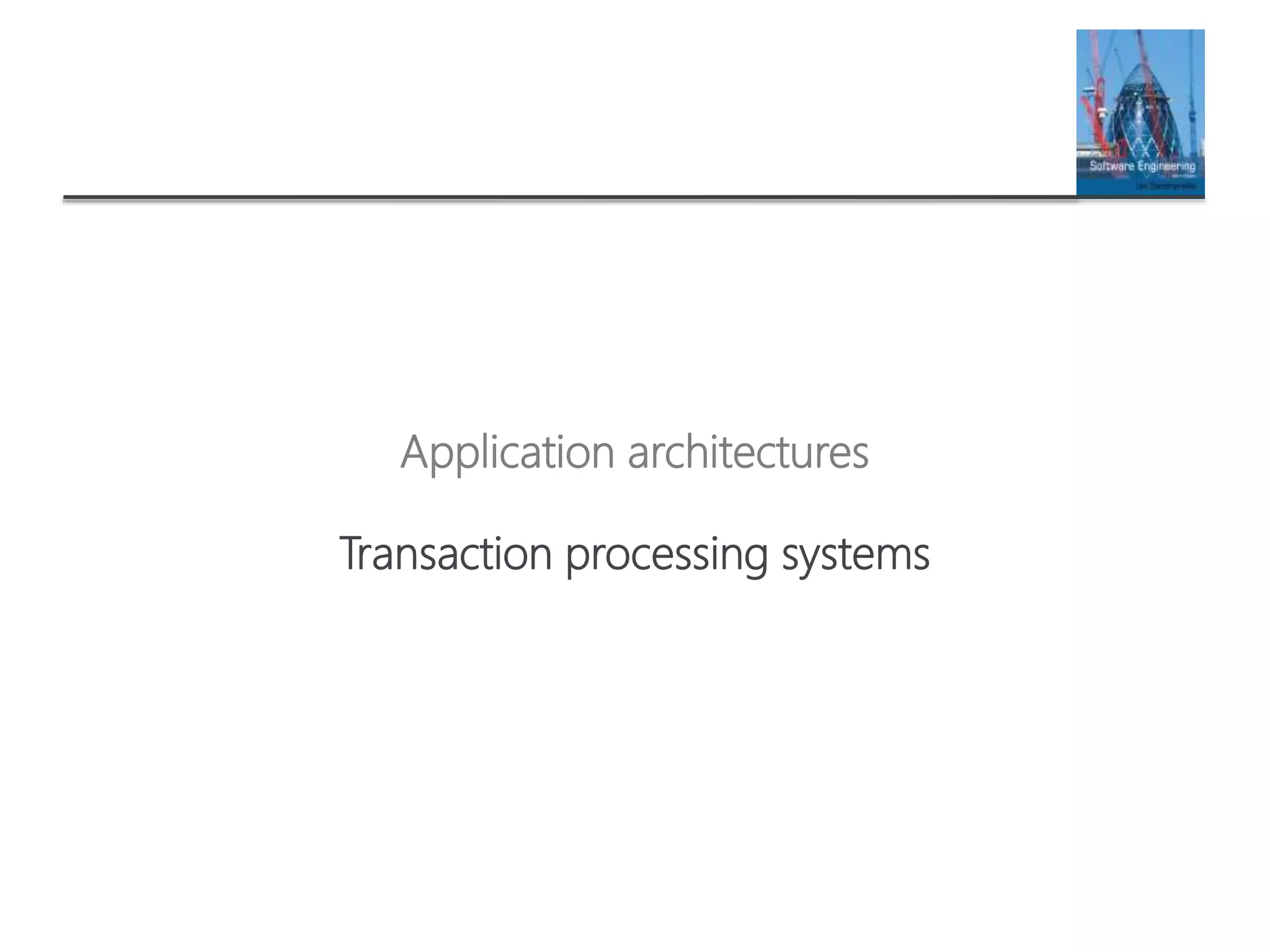 Application architectures - Software Architecture and Design | PPT