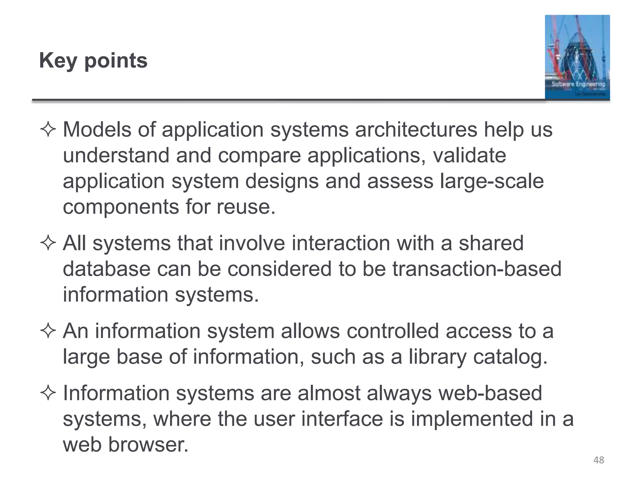 Application architectures - Software Architecture and Design | PPT