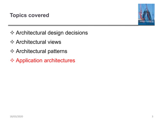 Application Architectures Software Architecture And Design Ppt