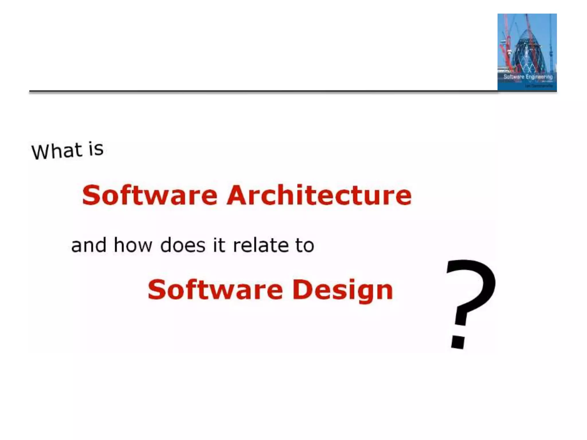 Software Architecture and Design | PPTX