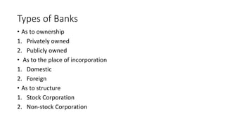 Bank and Banking Perspective | PPTX