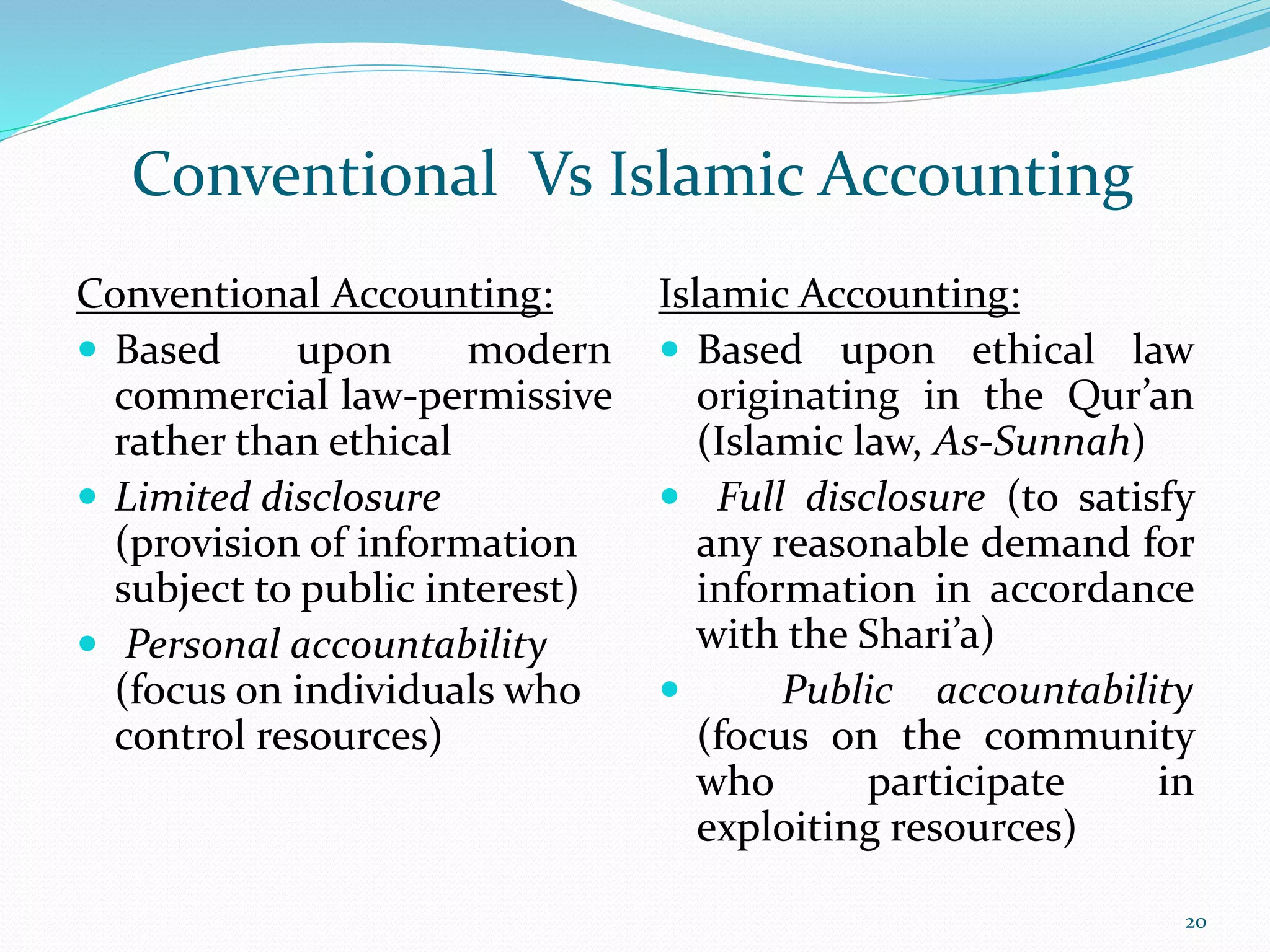 Ch# 1 basis of islamic accounting theory (1) | PPT
