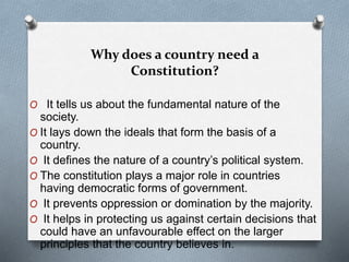 Class 8 Social Studies Civics Ch 1 The Indian Constitution | PPTX