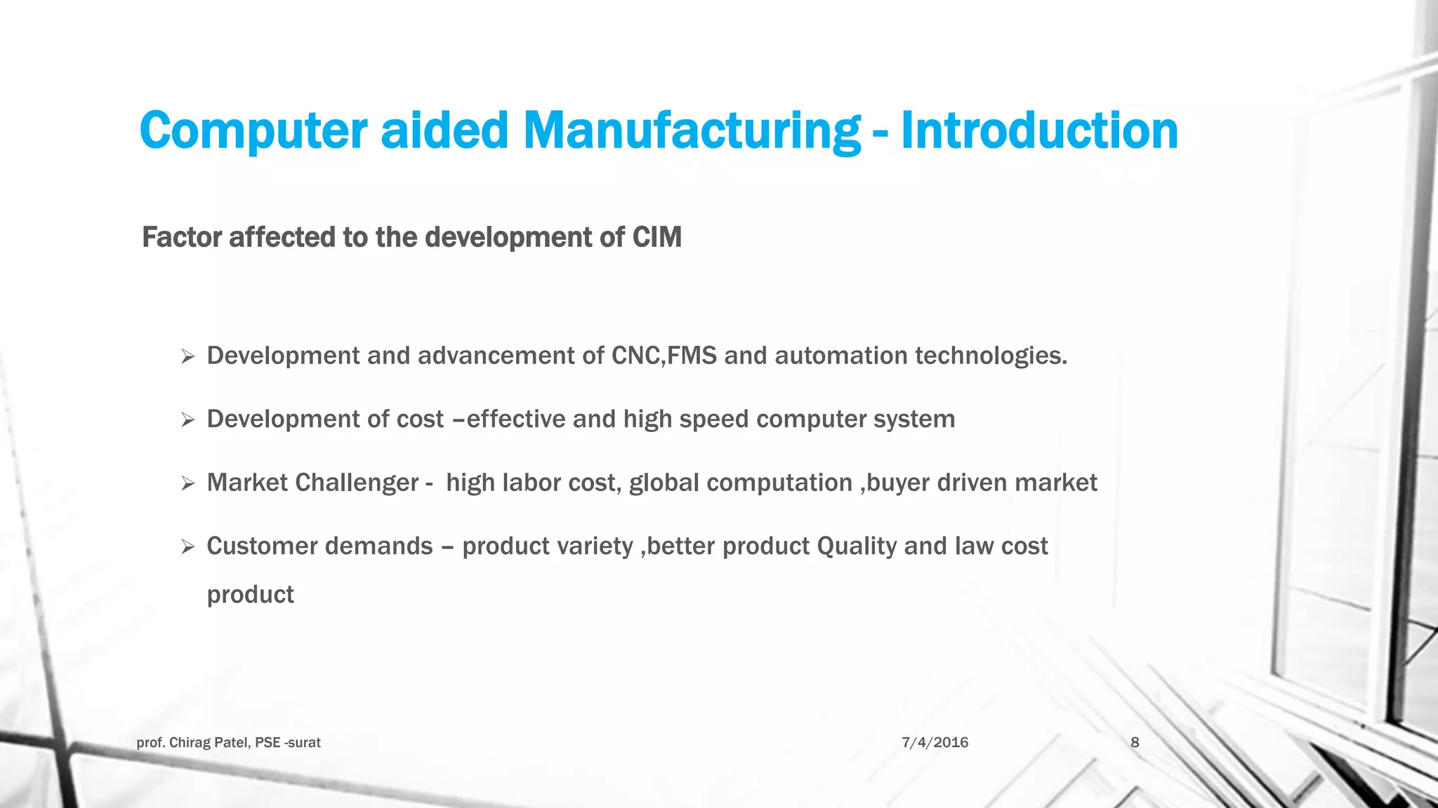 Introduction of computer aided manufacturing.pptx