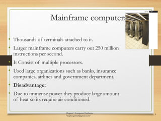 Ch 1 computer hardware | PPT