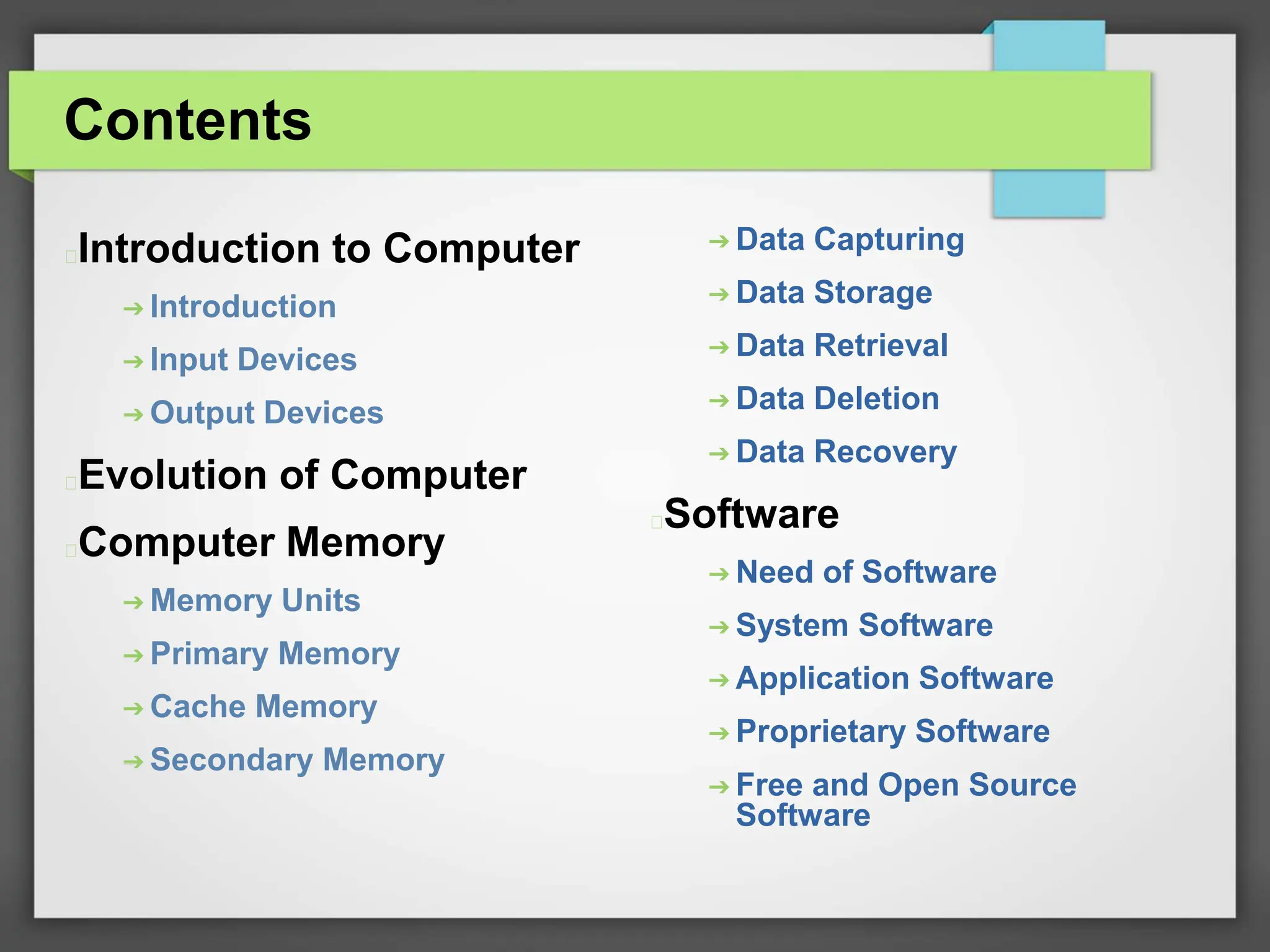 baisc of Computer System part 1 doe clas | PPTX | Operating Systems | Computer Software and ...