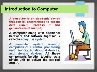 baisc of Computer System part 1 doe clas | PPTX | Operating Systems ...