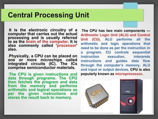 baisc of Computer System part 1 doe clas | PPTX | Operating Systems | Computer Software and ...