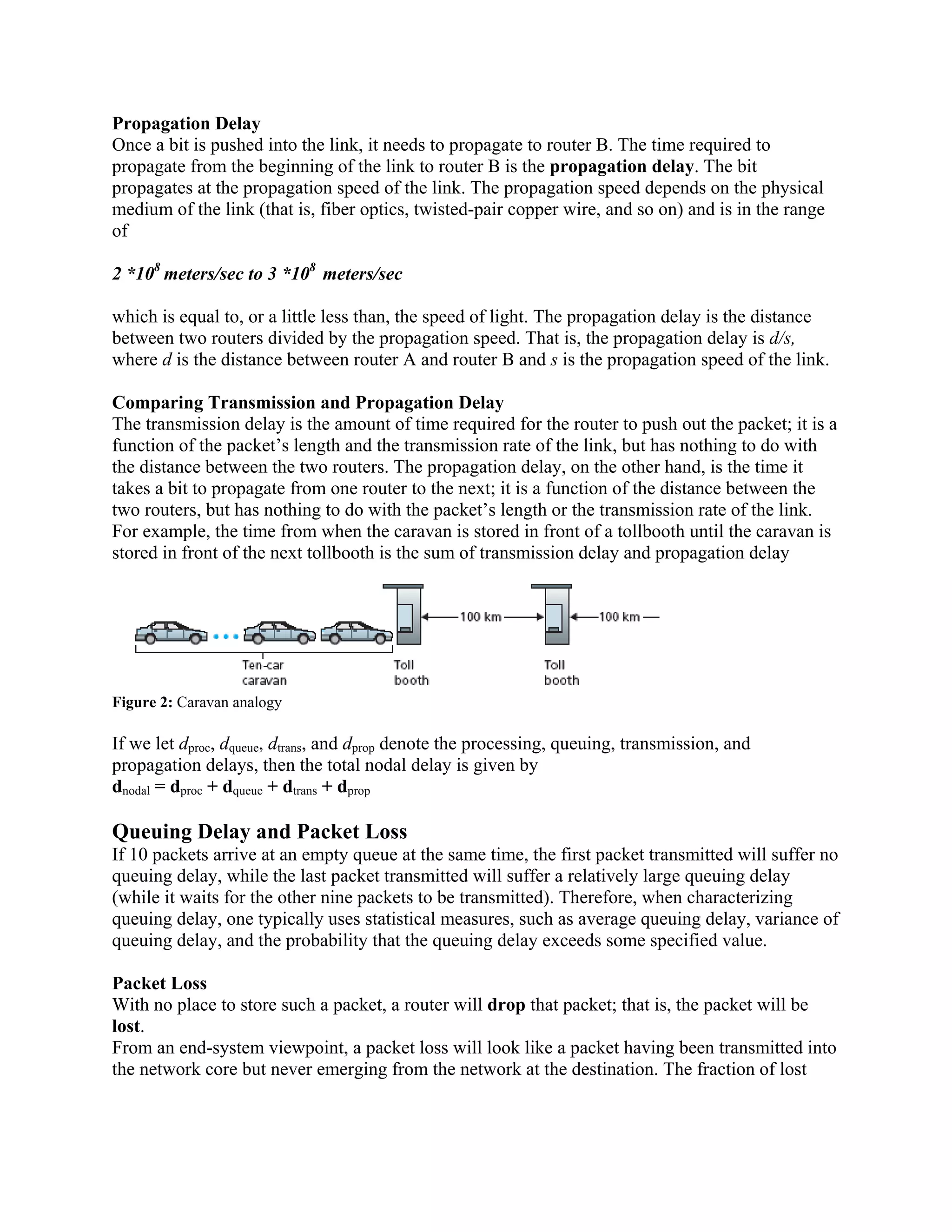 Ch1 delays, loss, and throughput l5 | PDF | Computer Networking | Computing