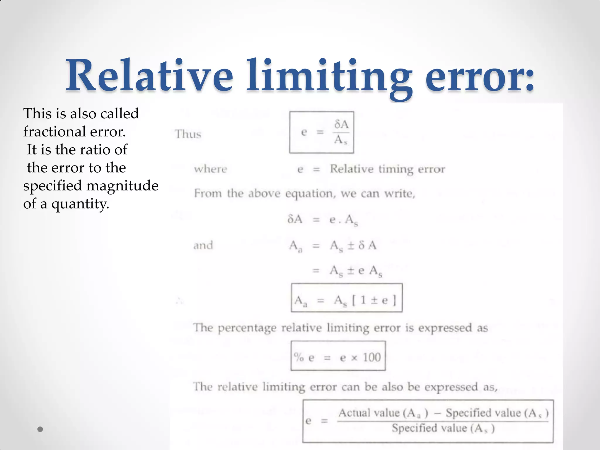 Measurement Errors and Standards | PDF