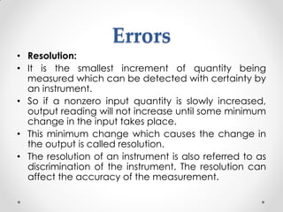 Measurement Errors and Standards | PDF