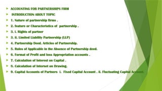 Fundamental of partnership introduction of partnership | PPTX