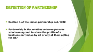 Fundamental of partnership introduction of partnership | PPT
