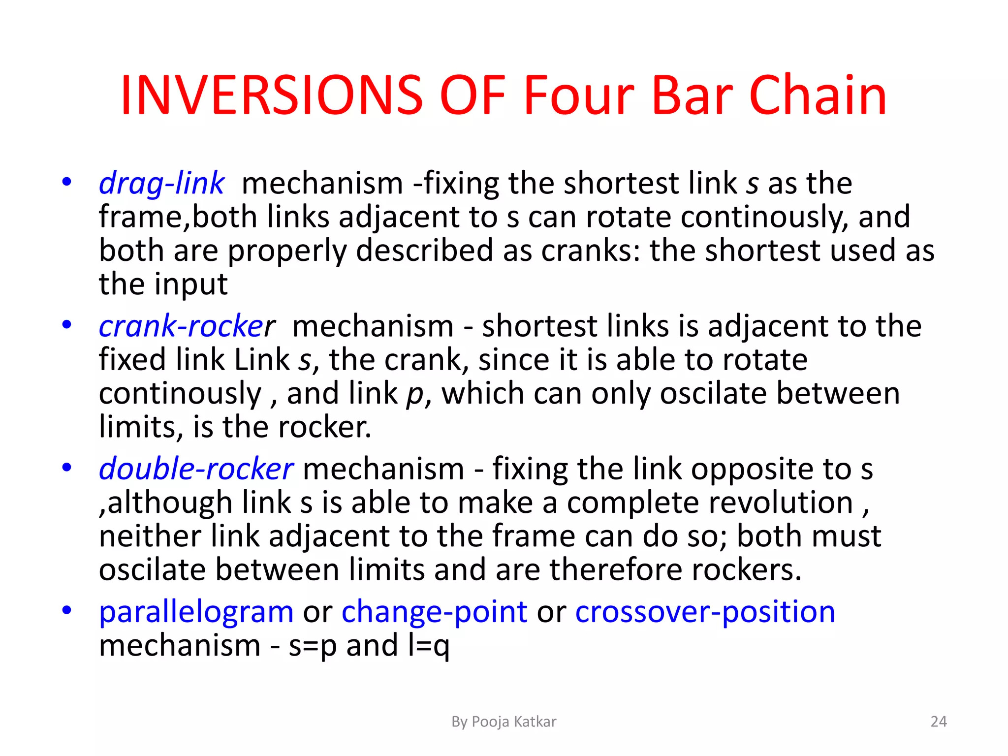 Ch 1 fundamentals and types of mechanisms | PPTX