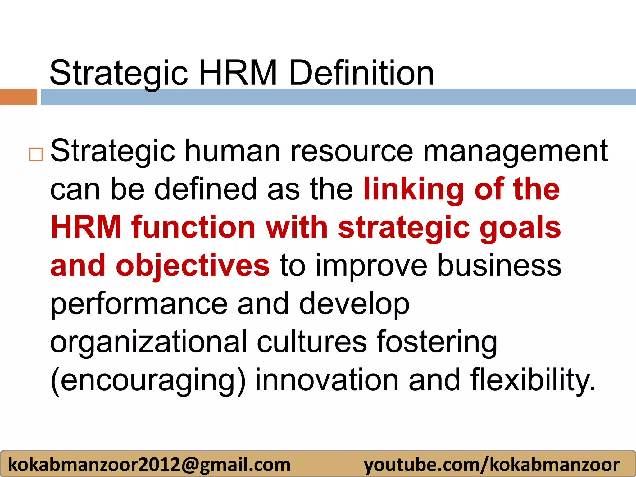 Ch 1 fundamentals of hrm | PPTX