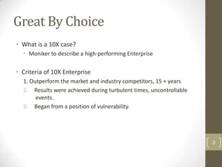 Ch1 great by choice slides | PPTX | Business Accounting & Finance ...