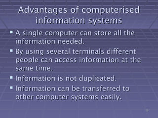 Ch 1 information system | PPT