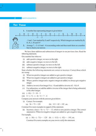 Ch 1 integers | PDF | Science