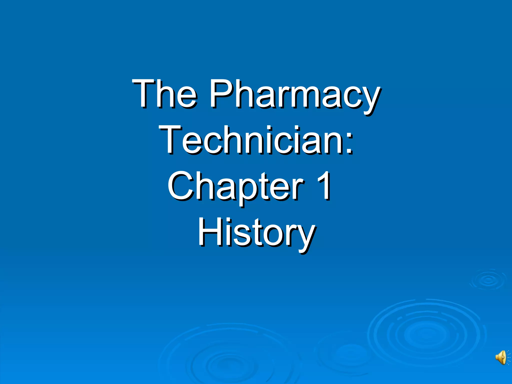 Pharmacy Module 1 | PPT