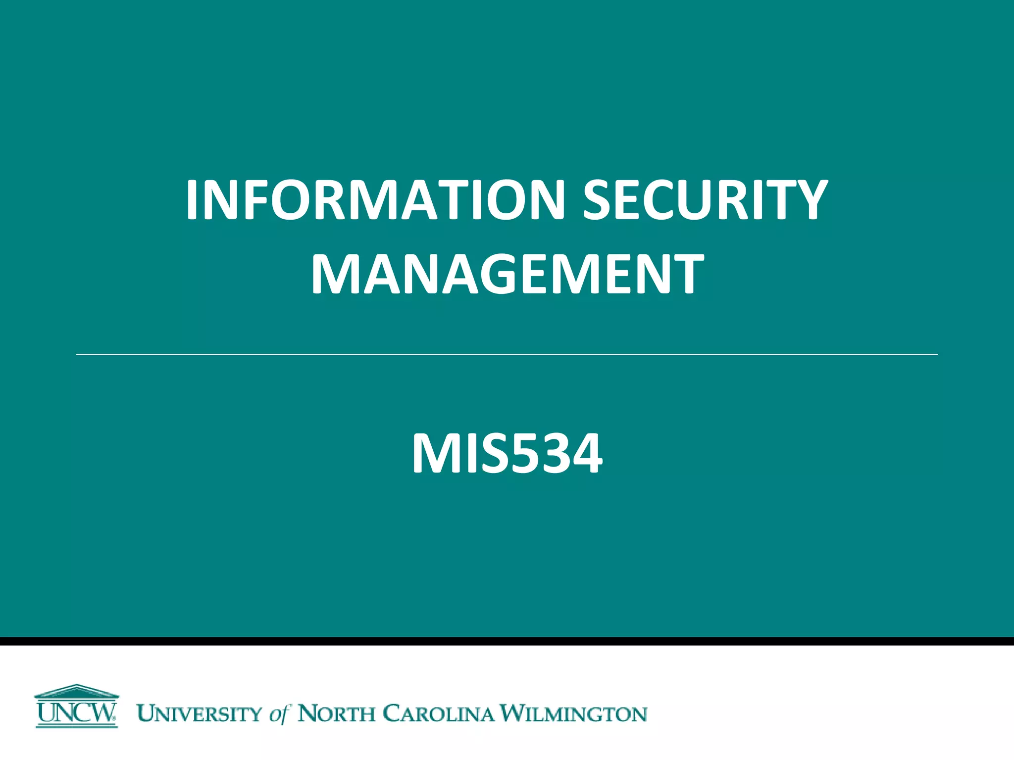 information security management | PPT
