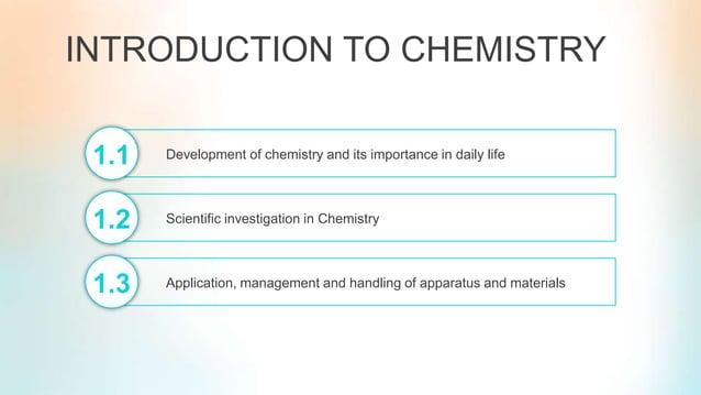 Ch 1 Introduction to Chemistry Form 4 KSSM.pptx | Chemistry | Science