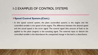 Ch1 introduction to control | PDF