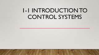 Ch1 introduction to control | PDF