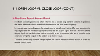 Ch1 introduction to control | PDF