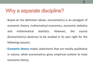 Chapter one: Introduction to Econometrics.ppt