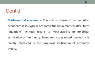 Chapter one: Introduction to Econometrics.ppt