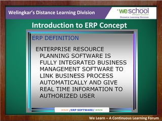 Introduction to ERP | PPT