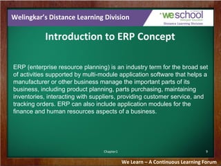 Introduction to ERP | PPT