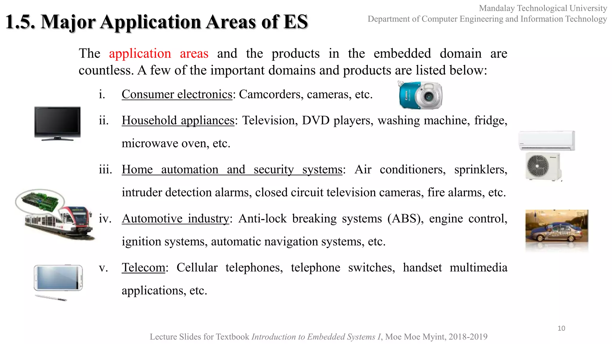 Ch 1 introduction to Embedded Systems (AY:2018-2019--> First Semester ...